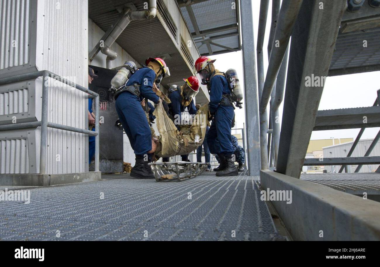 Surface Line Week Damage Control Olympics 140514 Stock Photo - Alamy