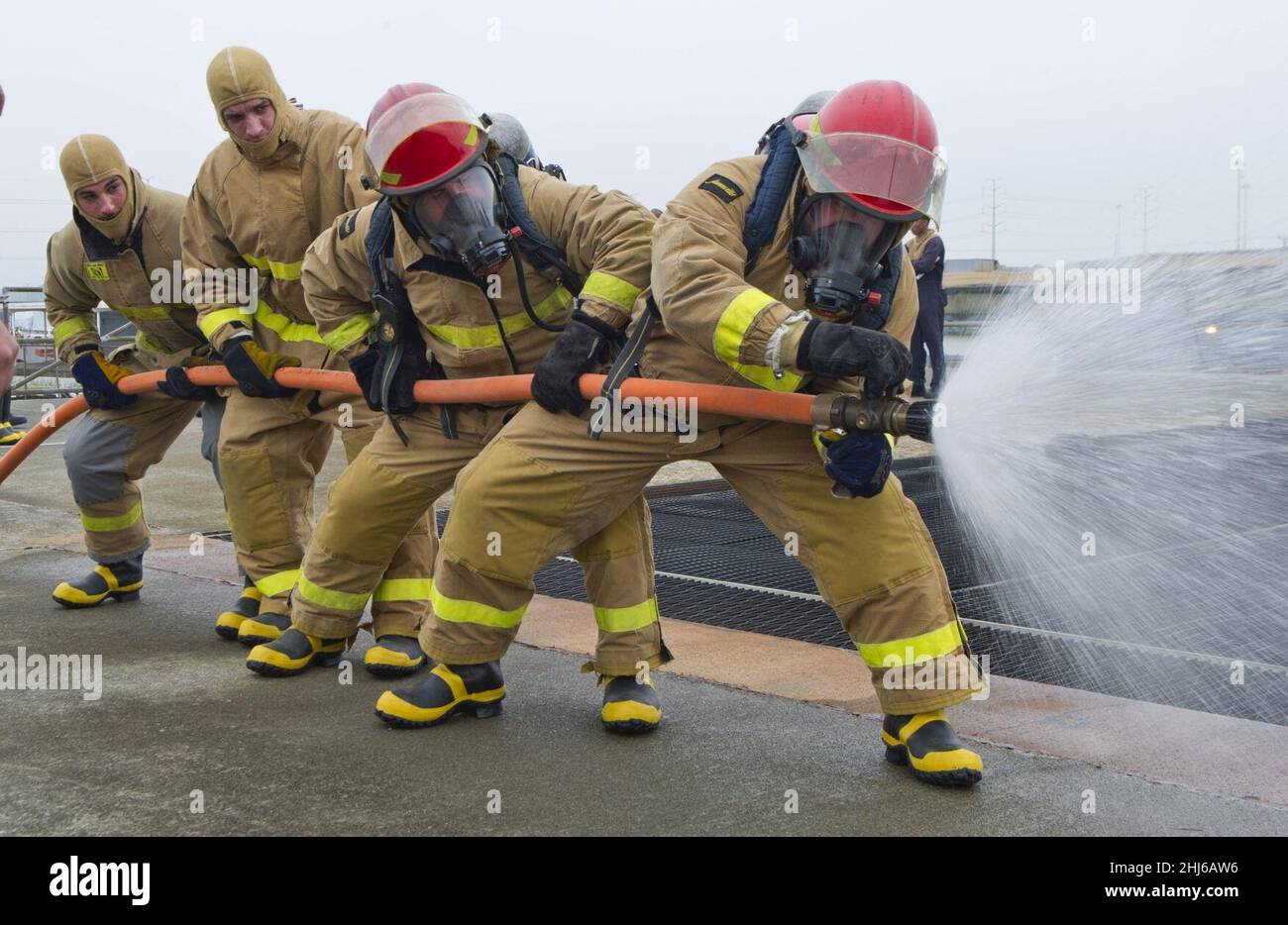 Surface Line Week Damage Control Olympics 140514 Stock Photo - Alamy