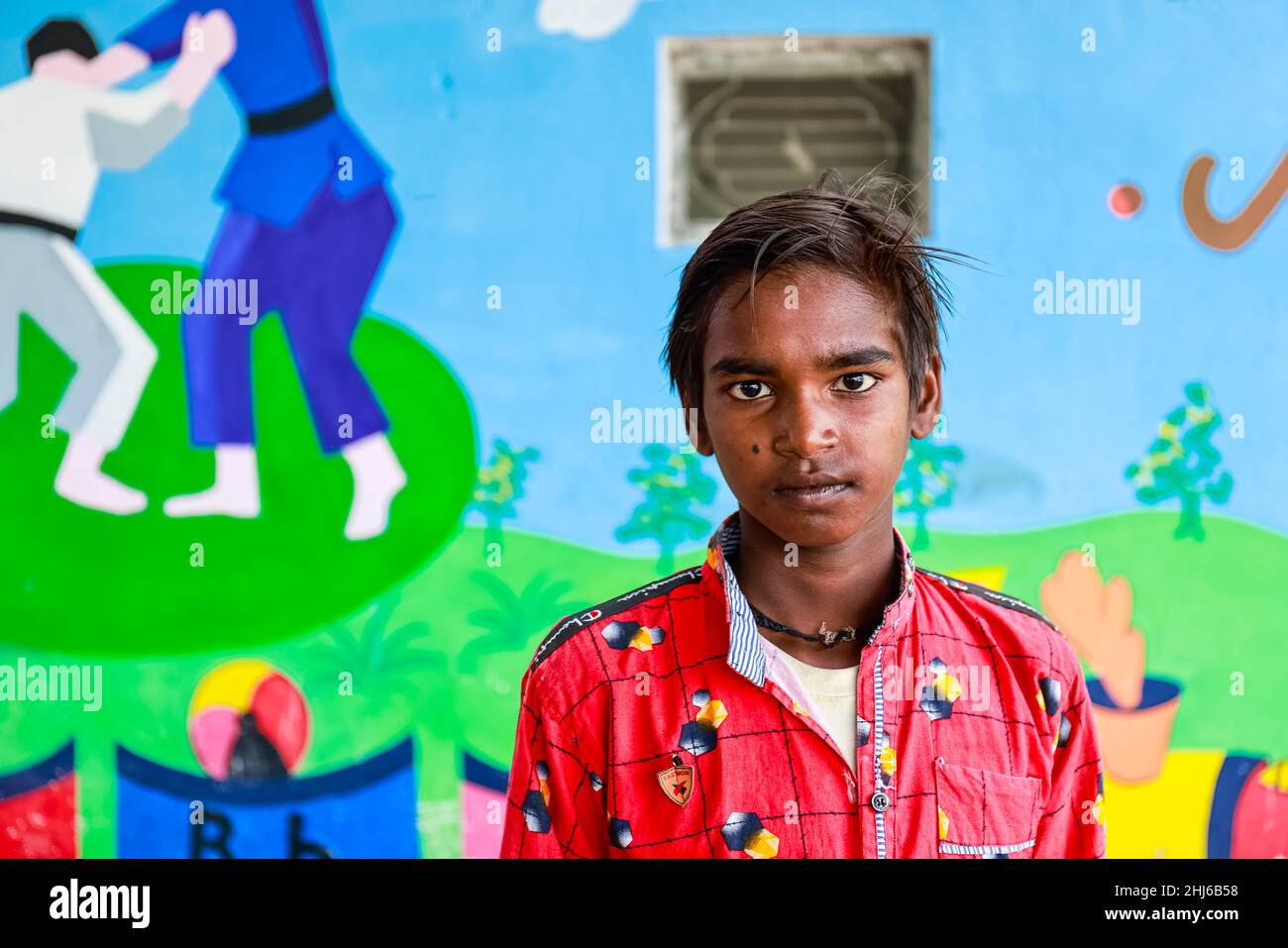 Noida, Uttar Pradesh, India - August 2021: Education, Portrait of ...