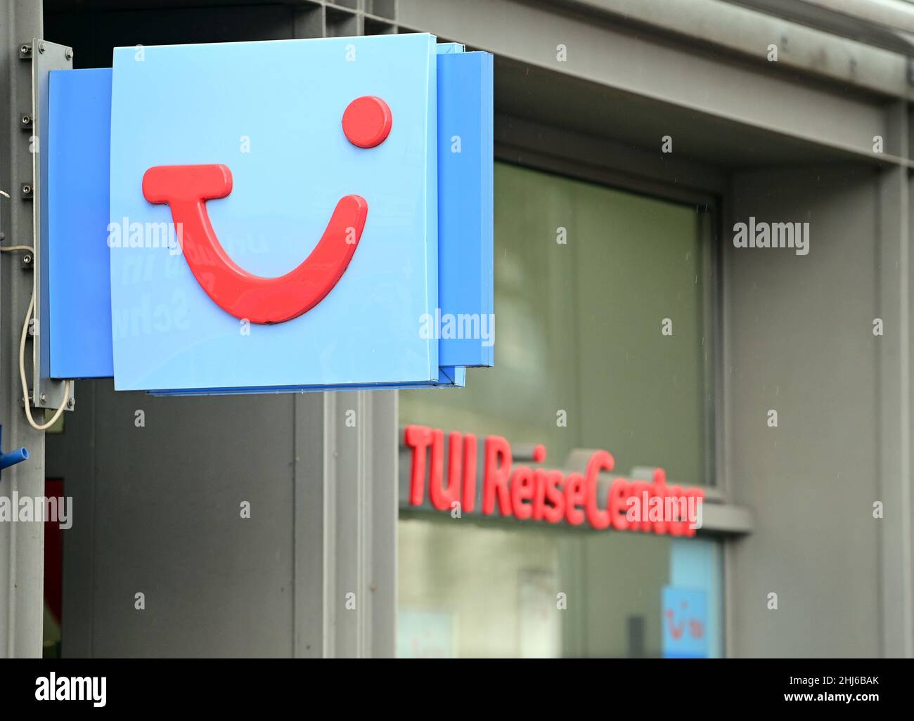 Potsdam, Germany. 26th Jan, 2022. The logo of the tour operator TUI ...