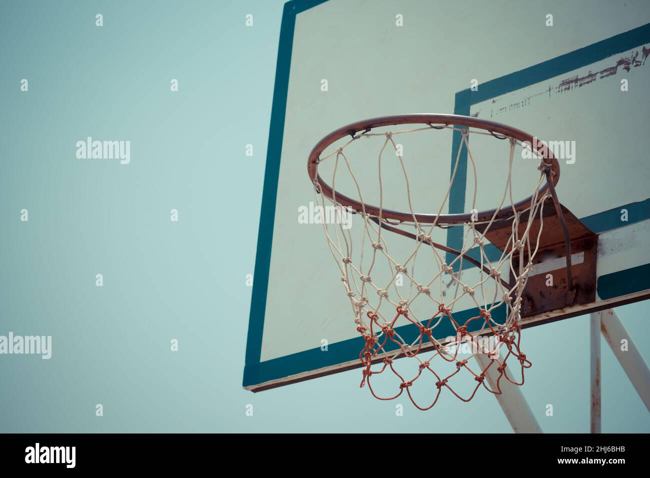 Closeup of basketball hoop background Stock Photo - Alamy