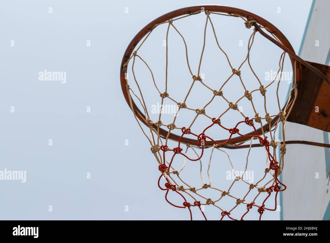 Closeup of basketball hoop background Stock Photo - Alamy