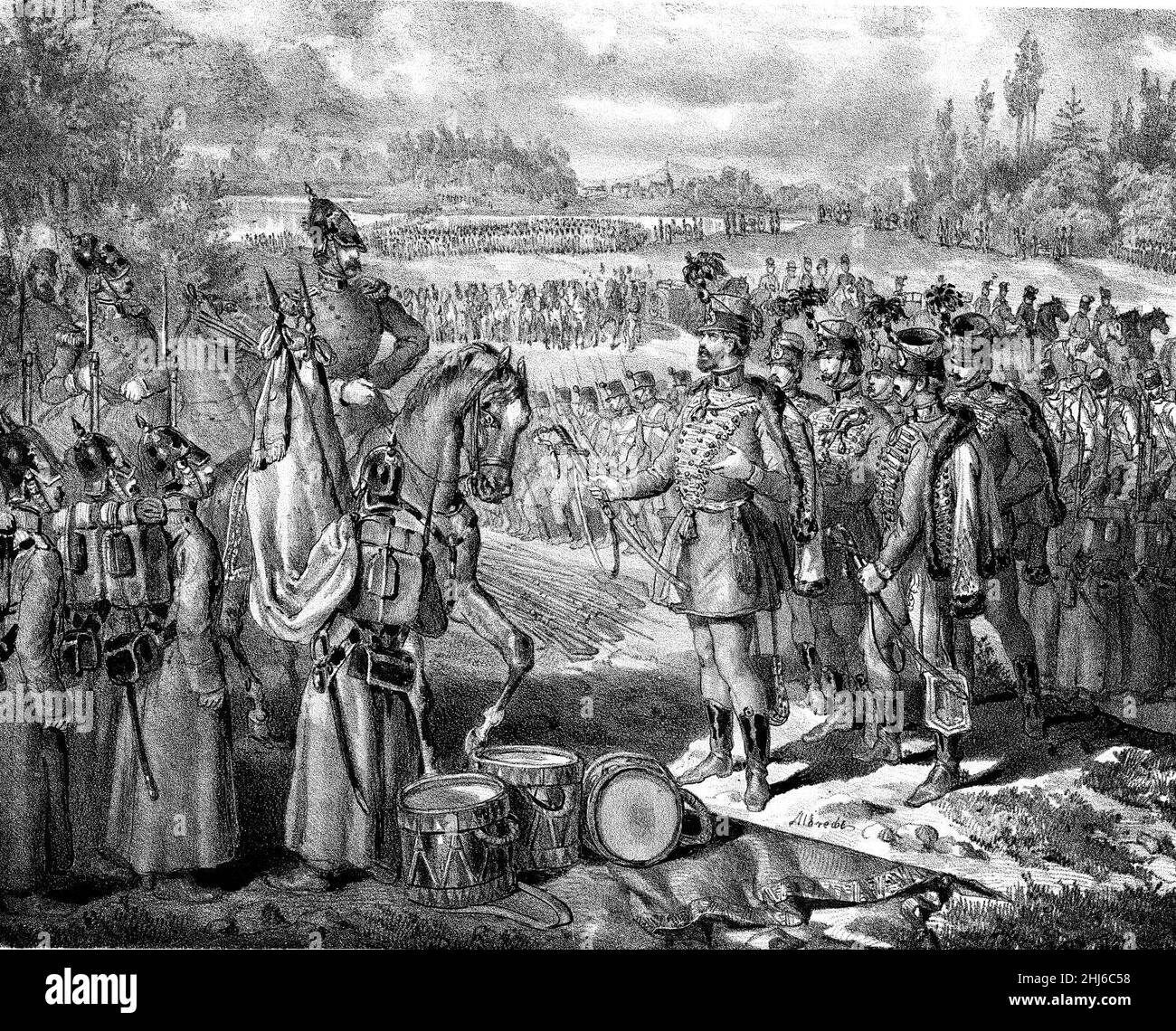 Surrender of Hungarians to Russians Stock Photo - Alamy