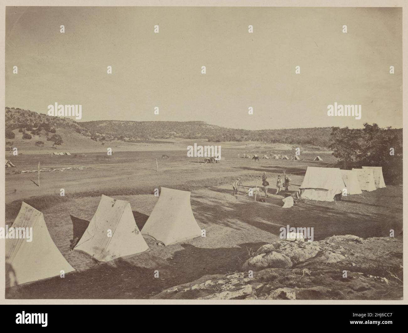 Survey camp near Fort Wingate, 1873 - T. H. O'Sullivan, photographer ...