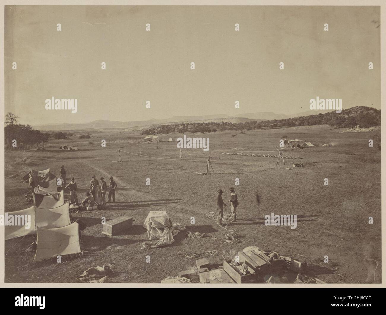 Survey camp near Fort Wingate, 1873 - T. H. O'Sullivan, photographer ...