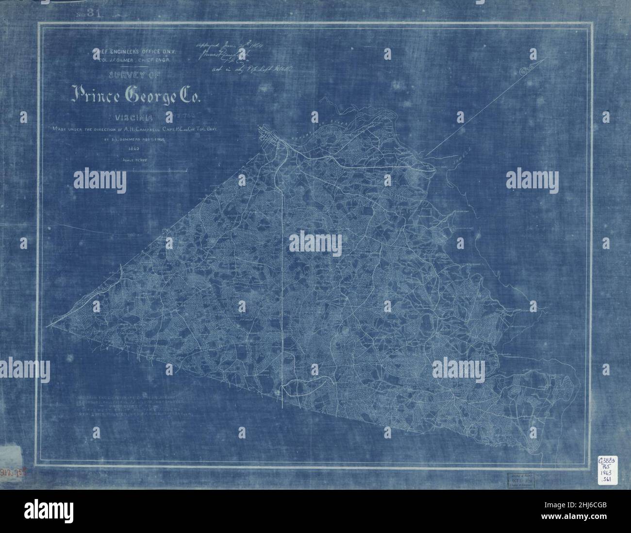 Survey of Prince George Co., Virginia Stock Photo - Alamy
