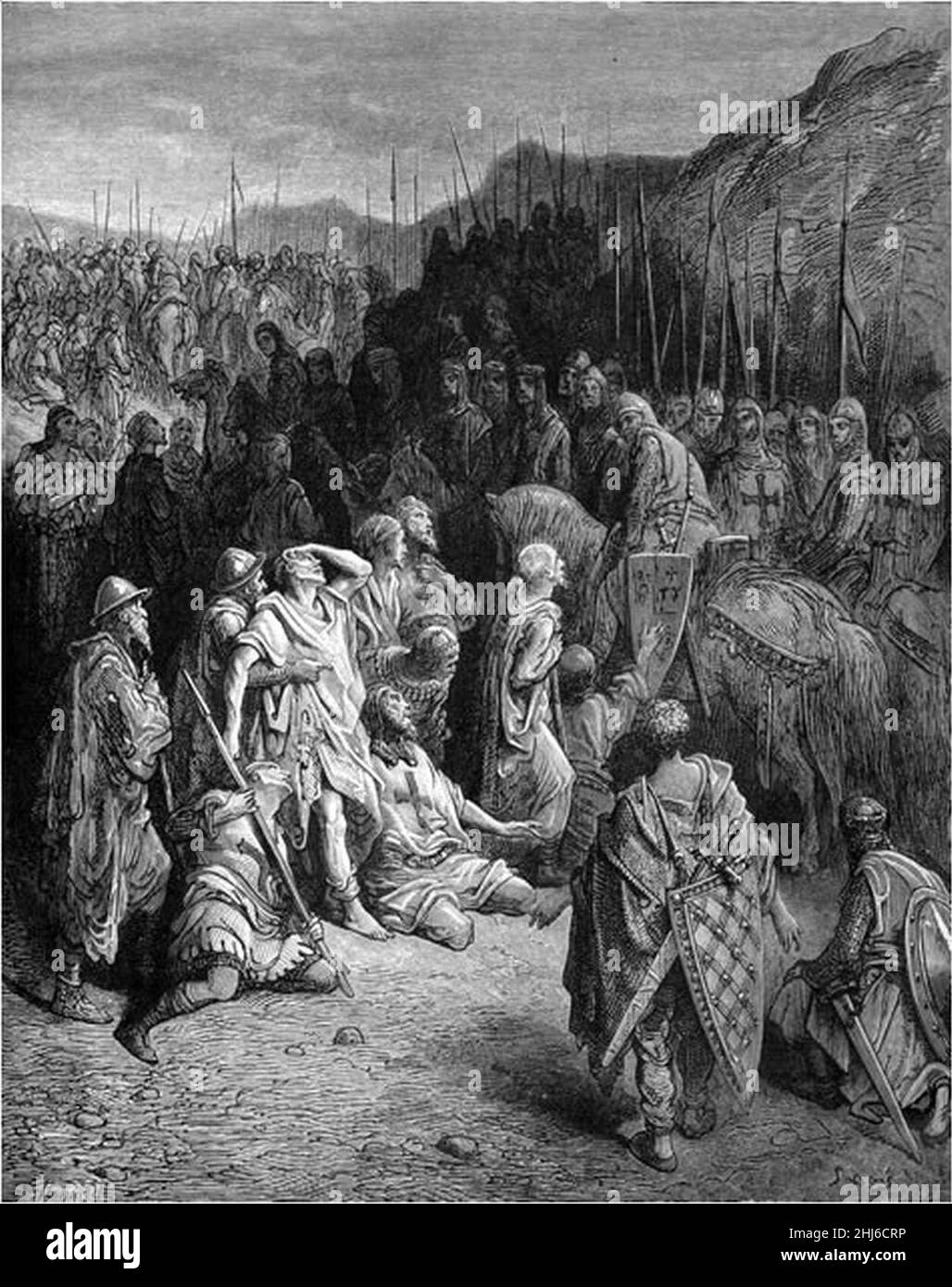 Survived soldiers of Peter the Hermit and Godfrey of Bouillon Stock ...