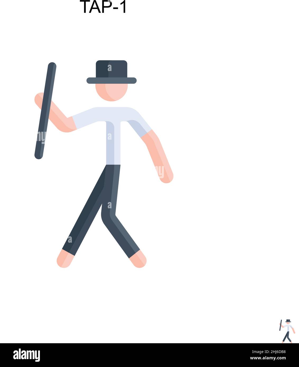 Tap-1 Simple vector icon. Illustration symbol design template for web ...