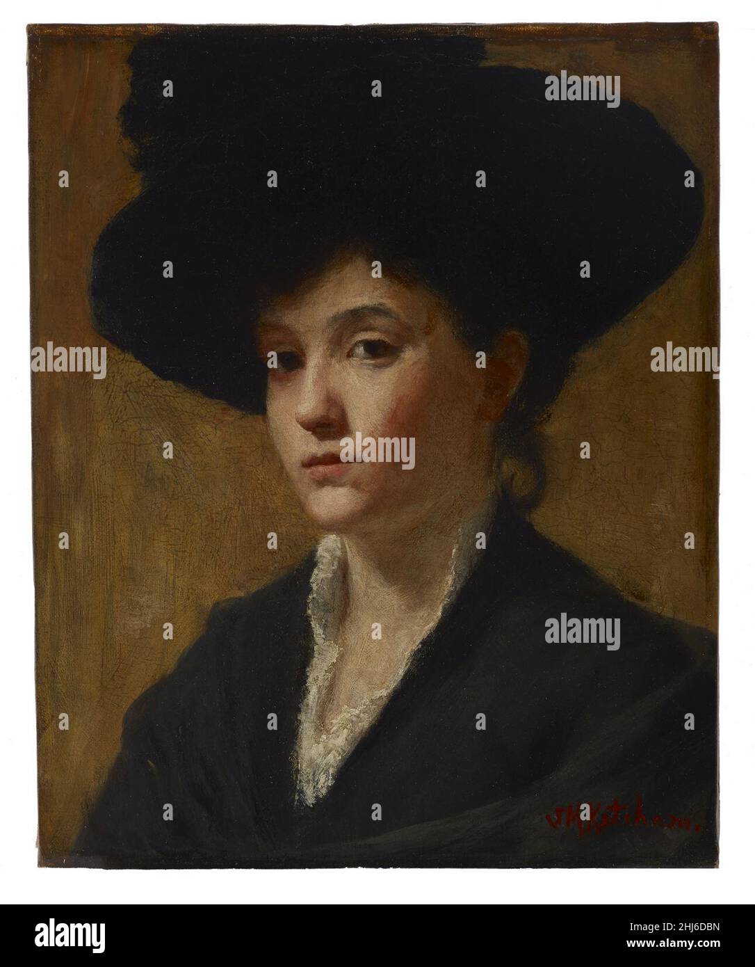 Susan Merrill Ketcham - Study of a Hat Stock Photo - Alamy