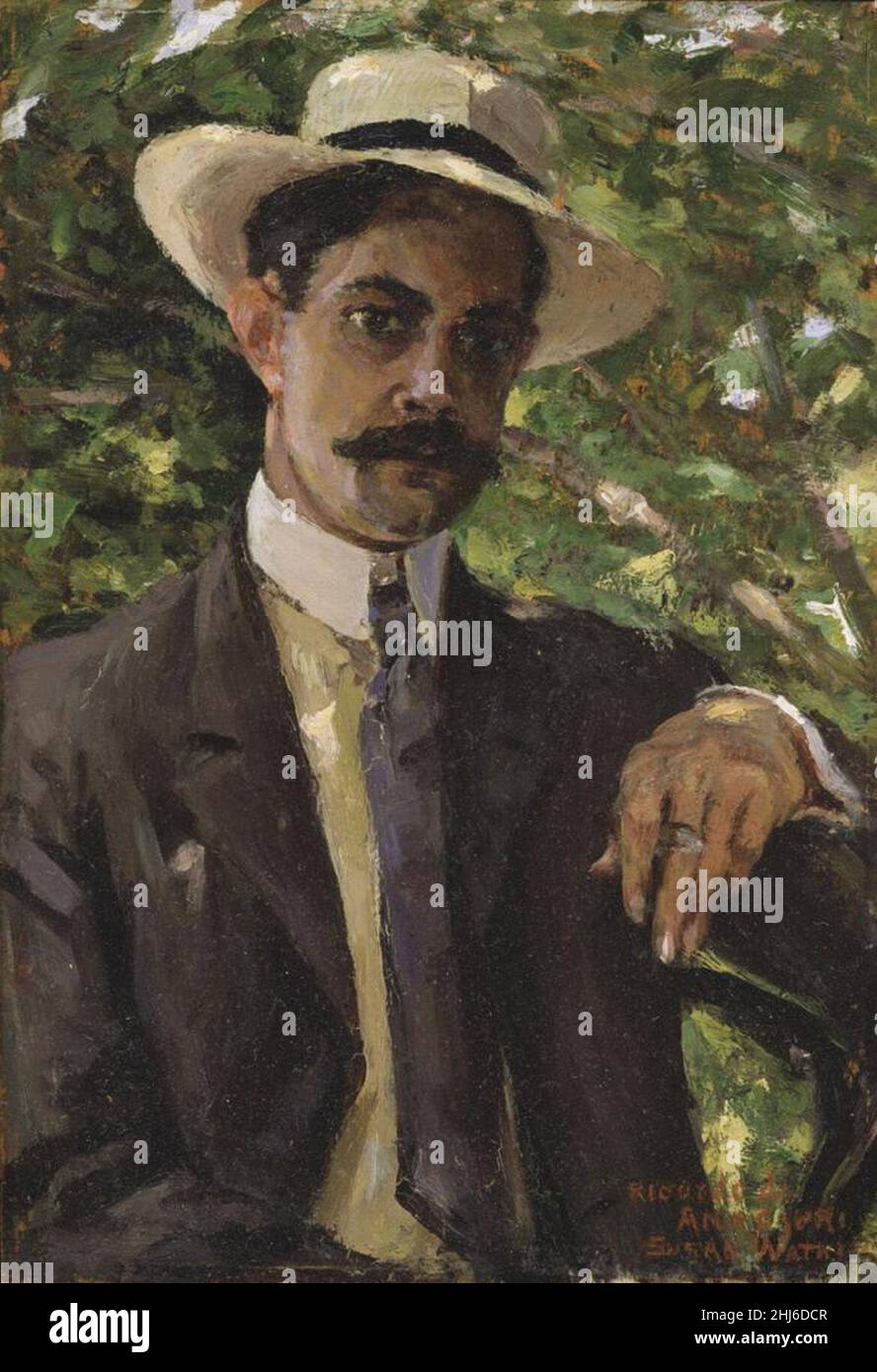 Susan Watkins Portrait of Goldsborough Serpell Oil on Board ca 1906 ...