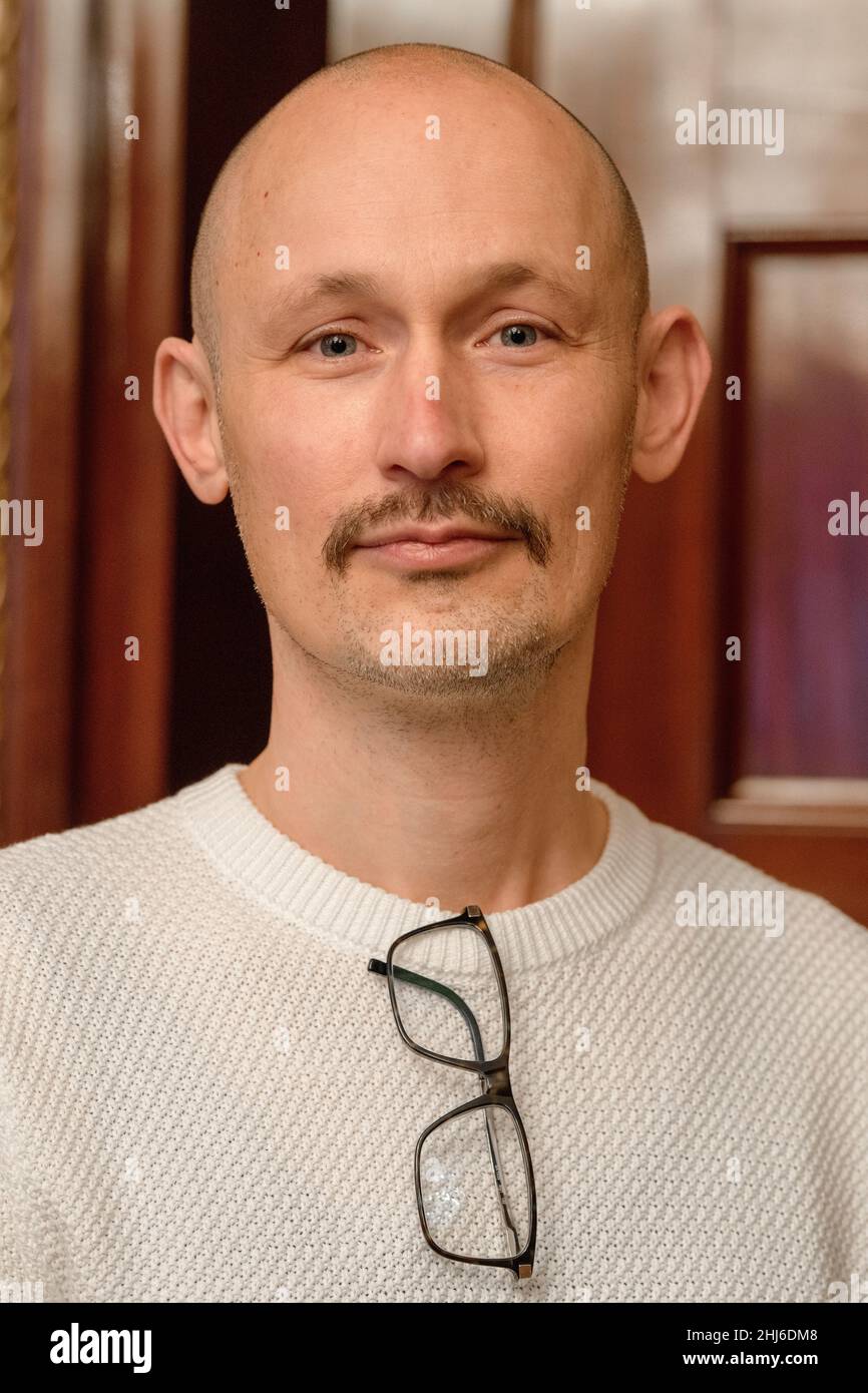 Bremen, Germany. 24th Jan, 2022. Matthias Senkel, writer, and winner of ...