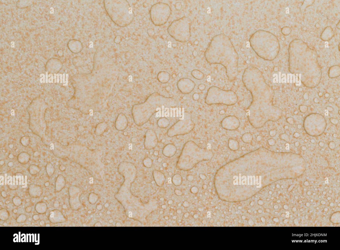 Water drops on ceramic tile background Stock Photo - Alamy