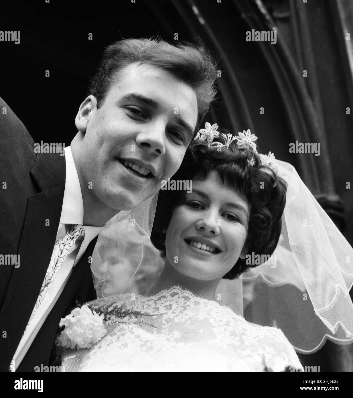The wedding of Marty Wilde and Joyce Baker, held at Christ Church in ...