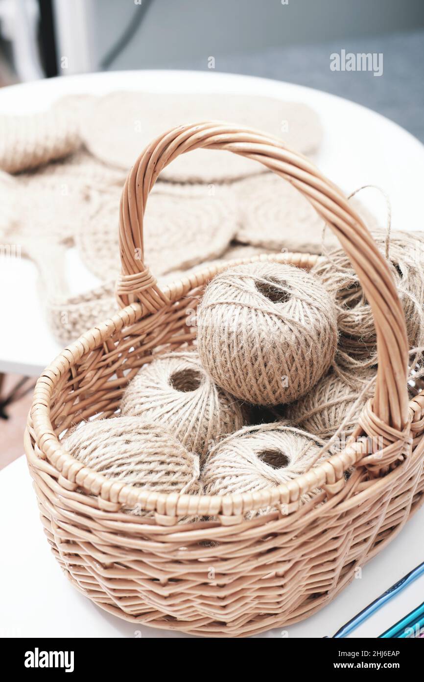 Jute crafts hi-res stock photography and images - Alamy