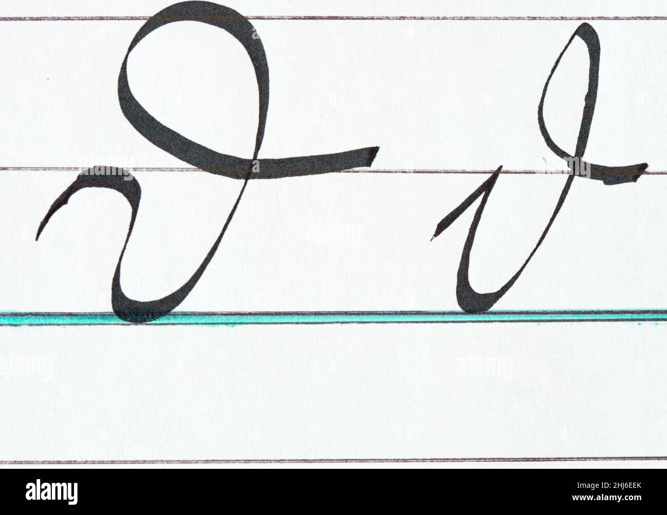 Sütterlin Buchstaben D d PD 201 Stock Photo - Alamy