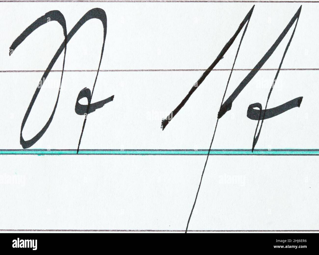 Sütterlin Buchstaben St st PD 201 Stock Photo - Alamy