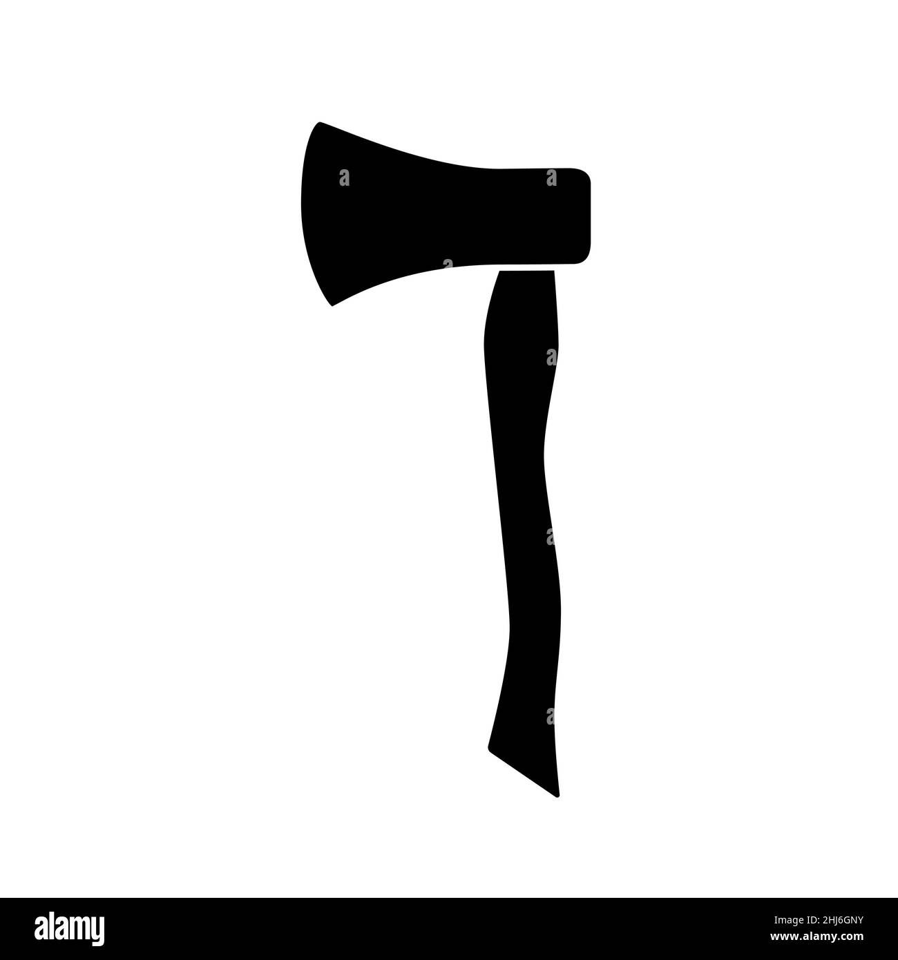 Axe Icon on white backdrop. Outline simple vector illustration ...