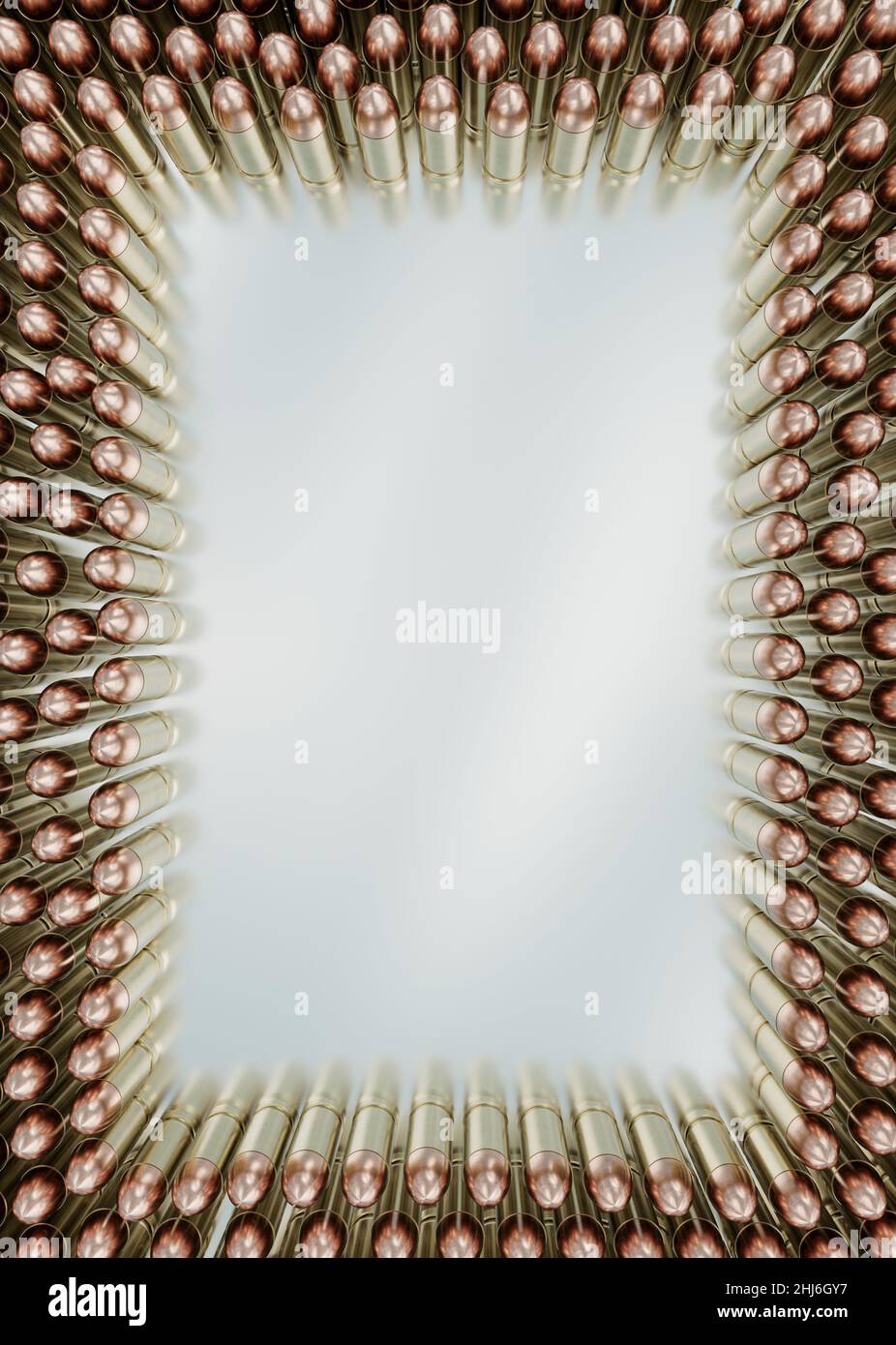 Frame and border from cartridges of pistols ammo, template elements for ...