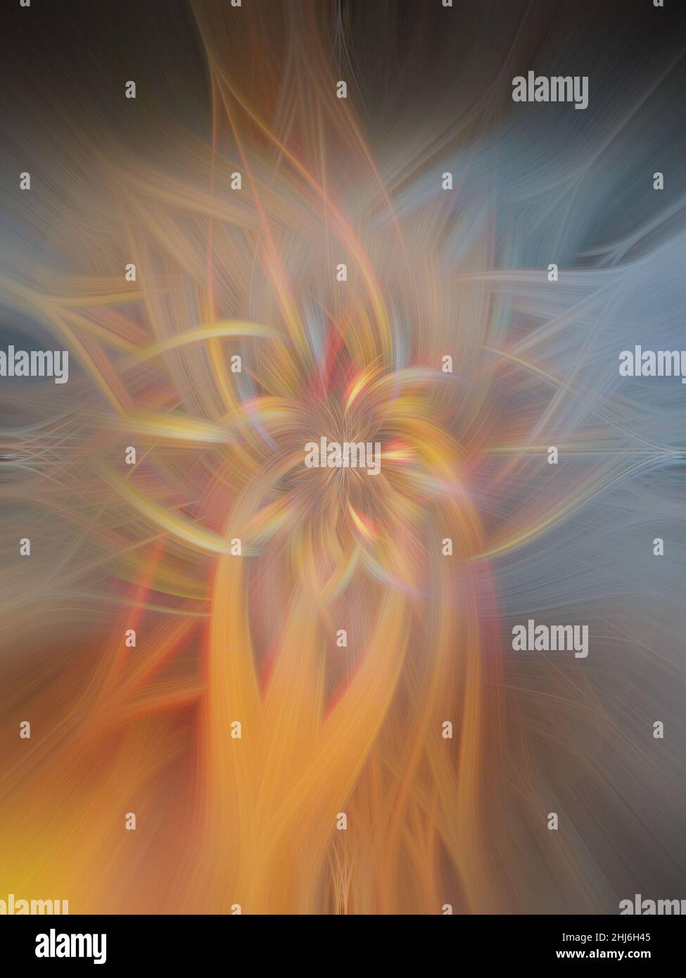 A abstract twisted light fibers effect background with fractal Stock ...