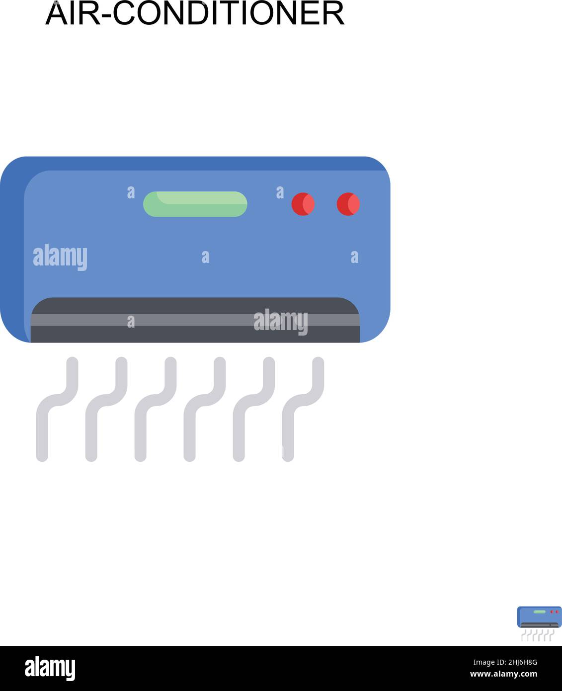 Air-conditioner Simple vector icon. Illustration symbol design template ...