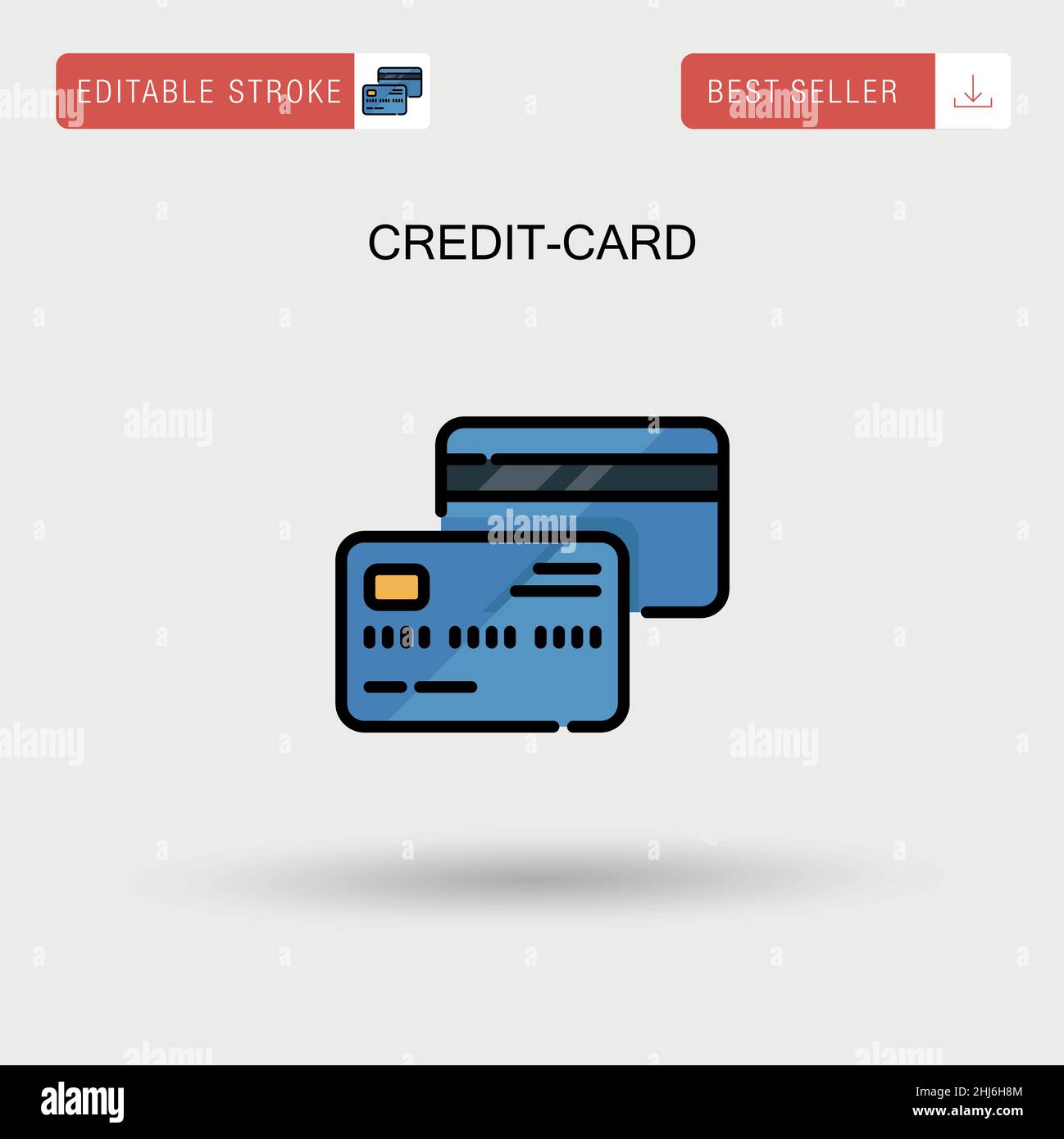 Credit-card Simple vector icon Stock Vector Image & Art - Alamy