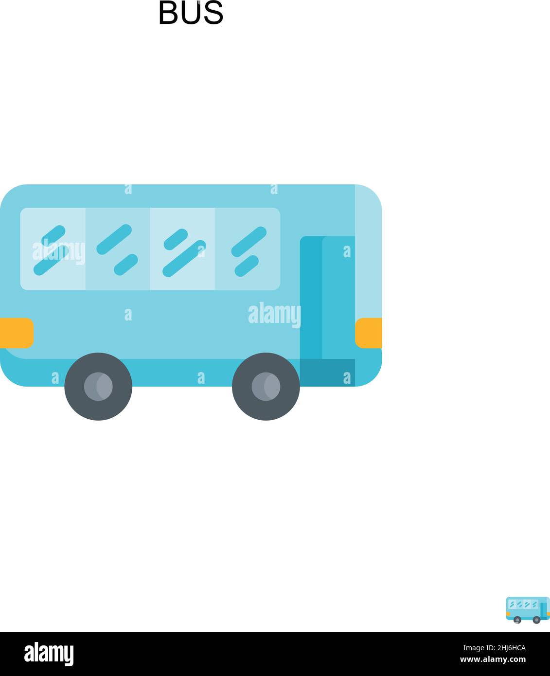 Bus Simple vector icon. Illustration symbol design template for web ...