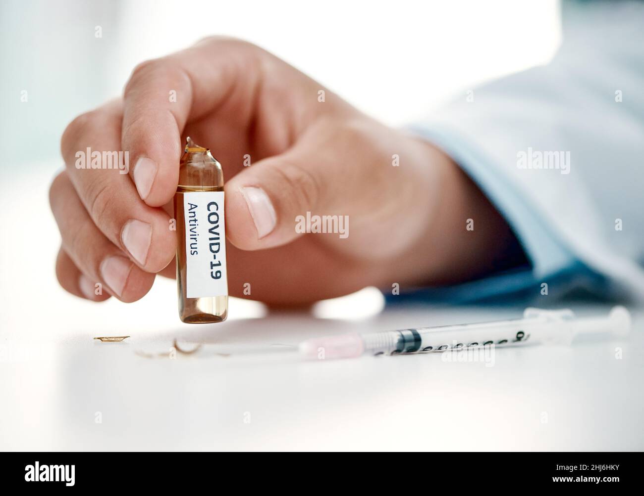 Tell the world the wait is over Stock Photo - Alamy