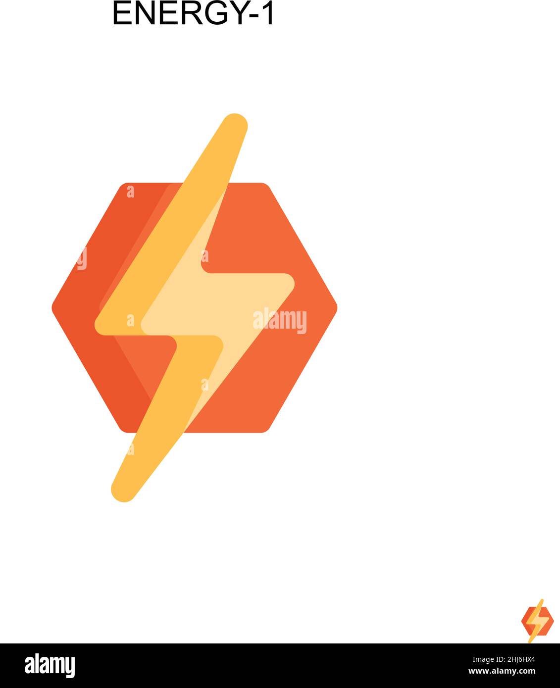 Energy-1 Simple vector icon. Illustration symbol design template for ...