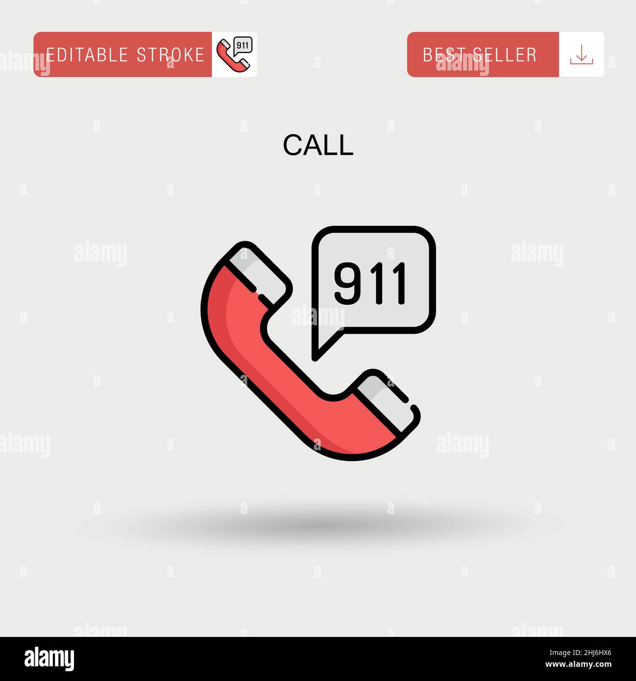 Call Simple vector icon Stock Vector Image & Art - Alamy