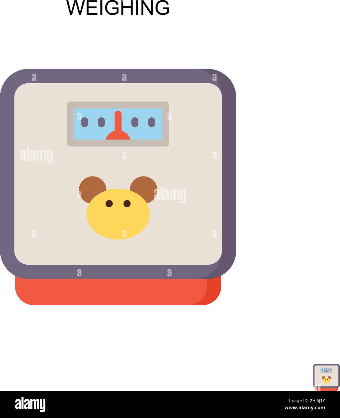 Weighing scale Stock Vector Images - Alamy