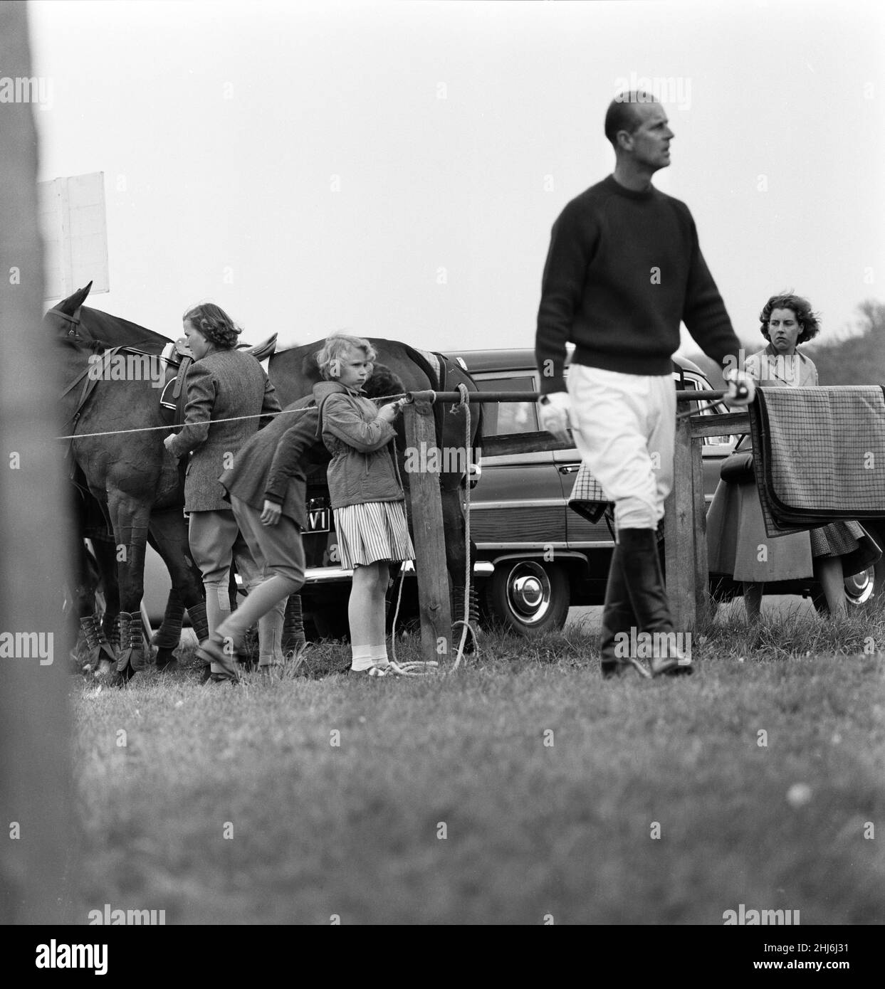 Princess anne with her father hi-res stock photography and images - Alamy