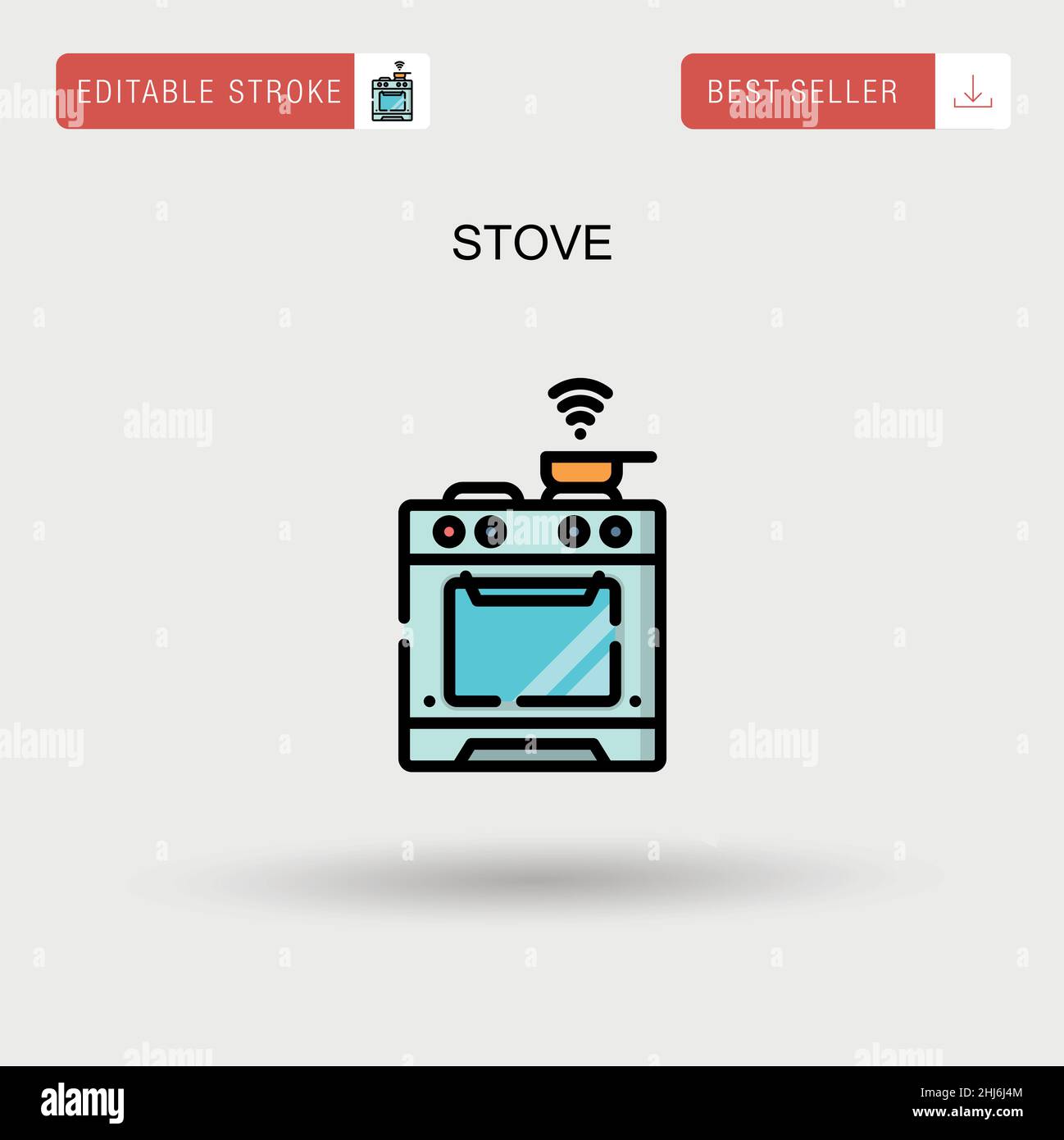 Stove Simple vector icon Stock Vector Image & Art - Alamy