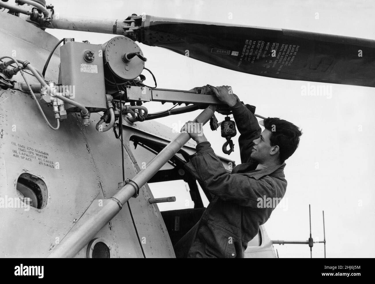 Ground crew member Black and White Stock Photos & Images - Alamy