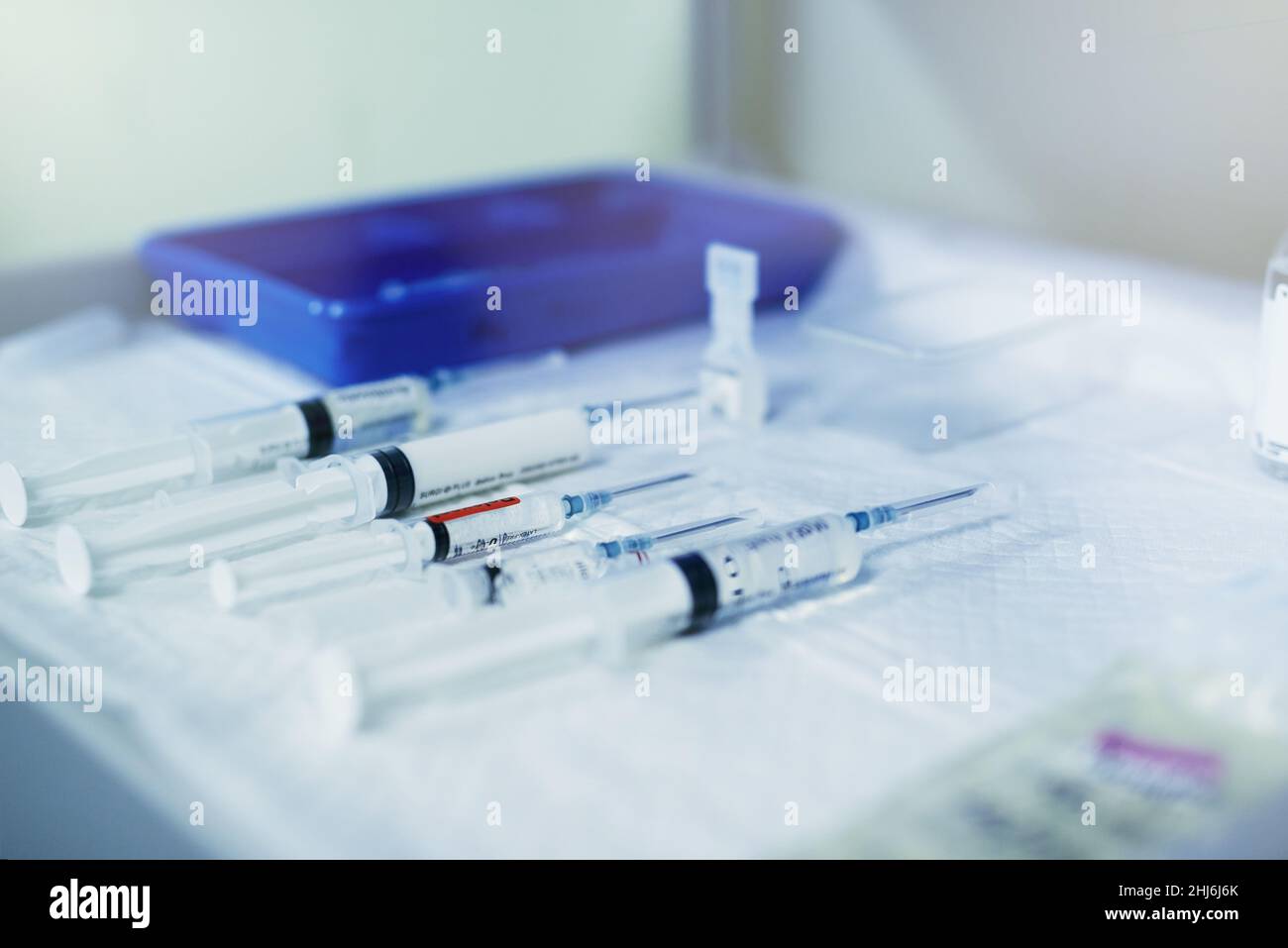 It only takes one shot to save a life Stock Photo - Alamy