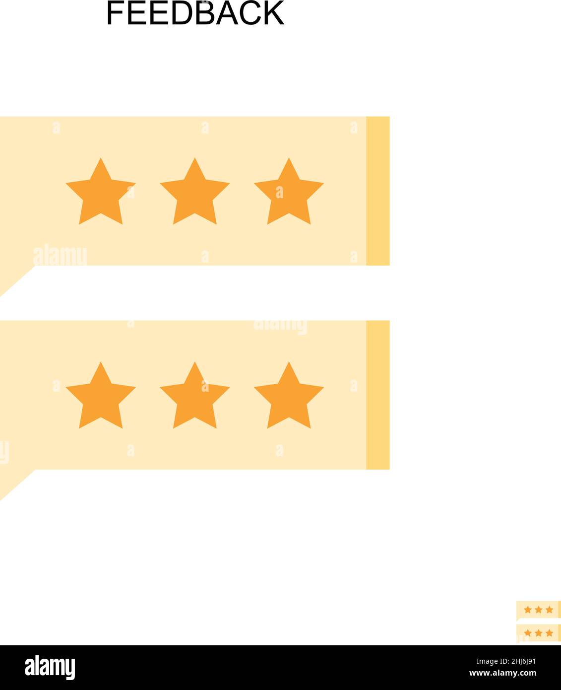 Feedback Simple vector icon. Illustration symbol design template for ...