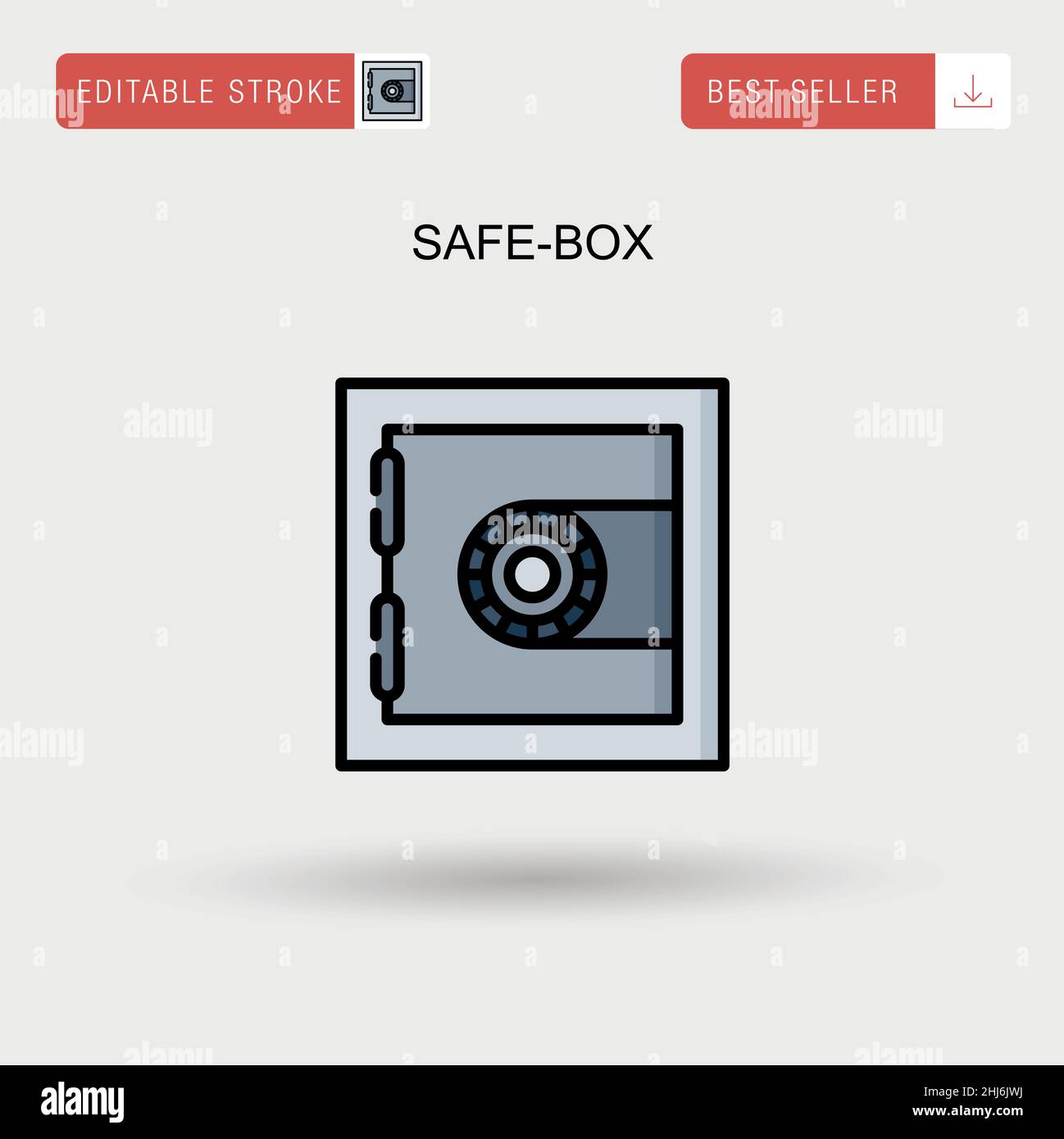 Safe-box Simple vector icon Stock Vector Image & Art - Alamy