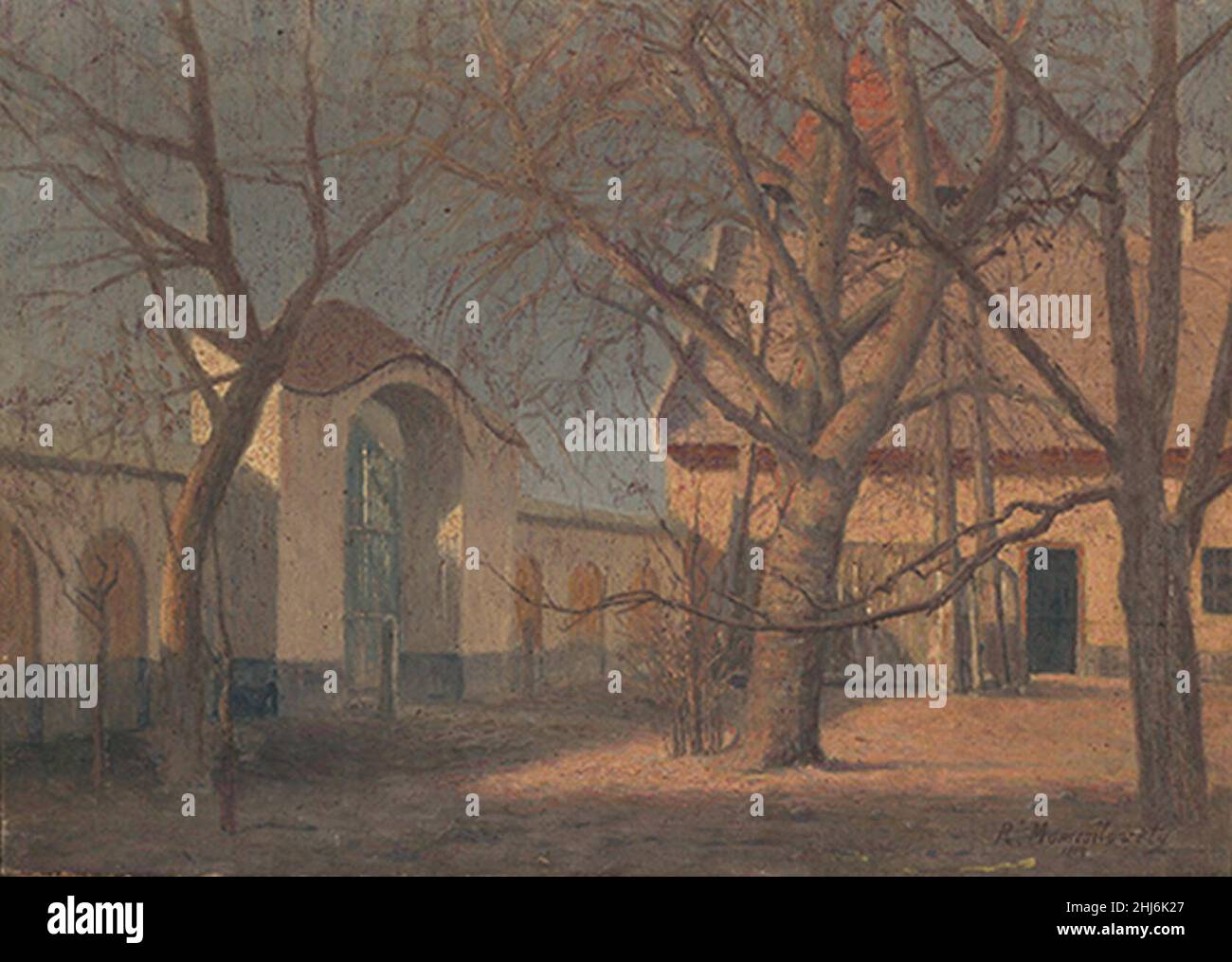 Sveti Rafailo Momčilović - Kapija manastira Kovilj, 1914 Stock Photo ...