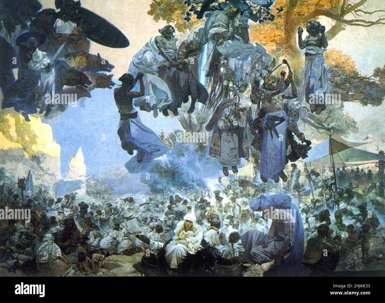 Svetovid Celebration in Rügen - Alfons Mucha Stock Photo - Alamy