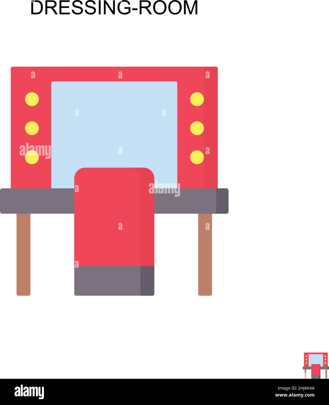 Dressing-room Simple vector icon. Illustration symbol design template ...