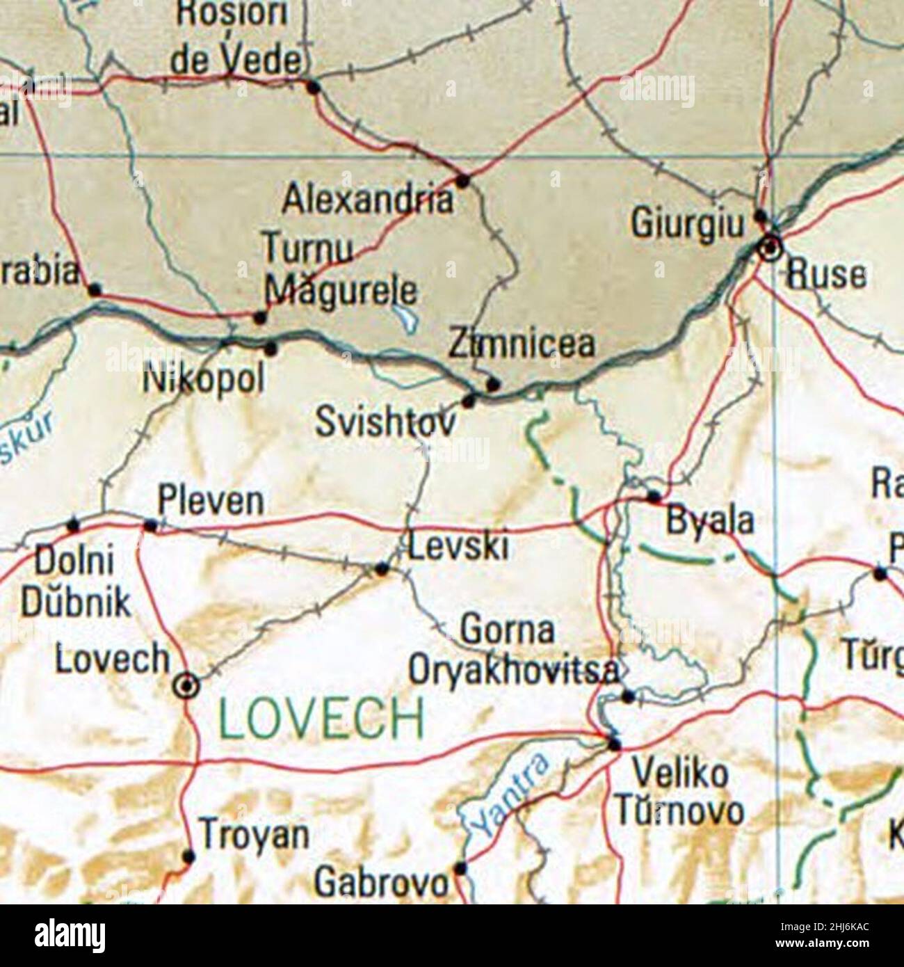 Svishtov 1994 CIA map Stock Photo - Alamy