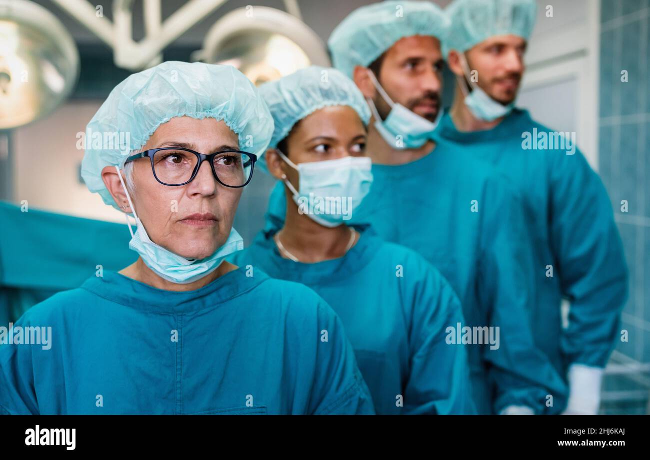 Exhausted surgeons at the emergency room as a sign of stress and ...