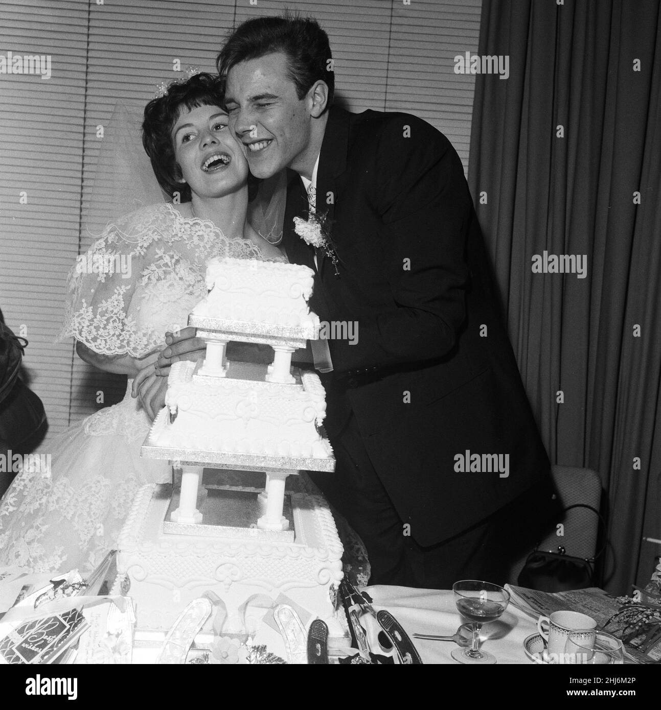 The wedding of Marty Wilde and Joyce Baker, held at Christ Church in ...
