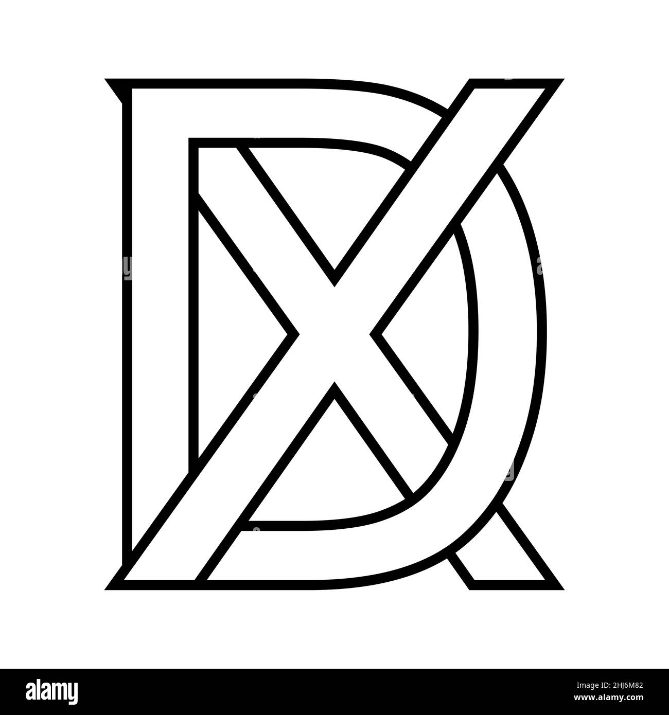 Letter dx logo hi-res stock photography and images - Alamy
