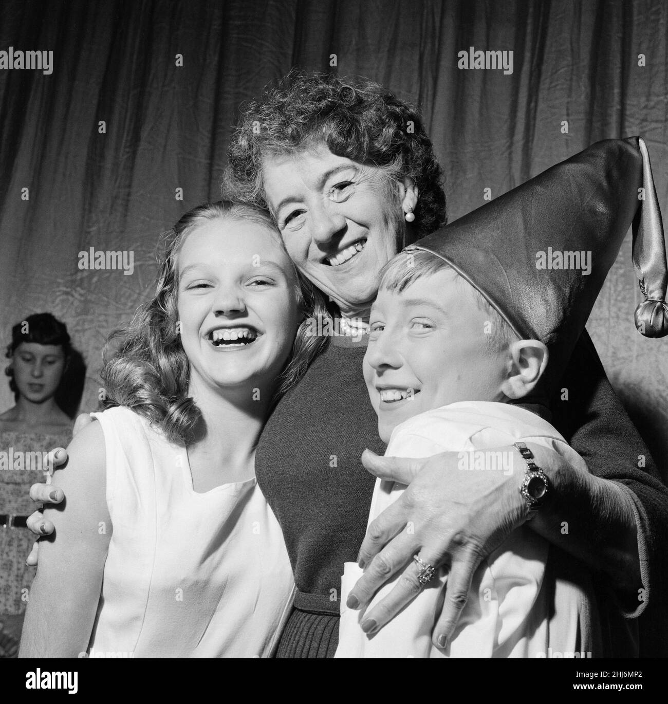 Children's Author Enid Blyton with 13-year-old Colin Spaull and 15-year ...