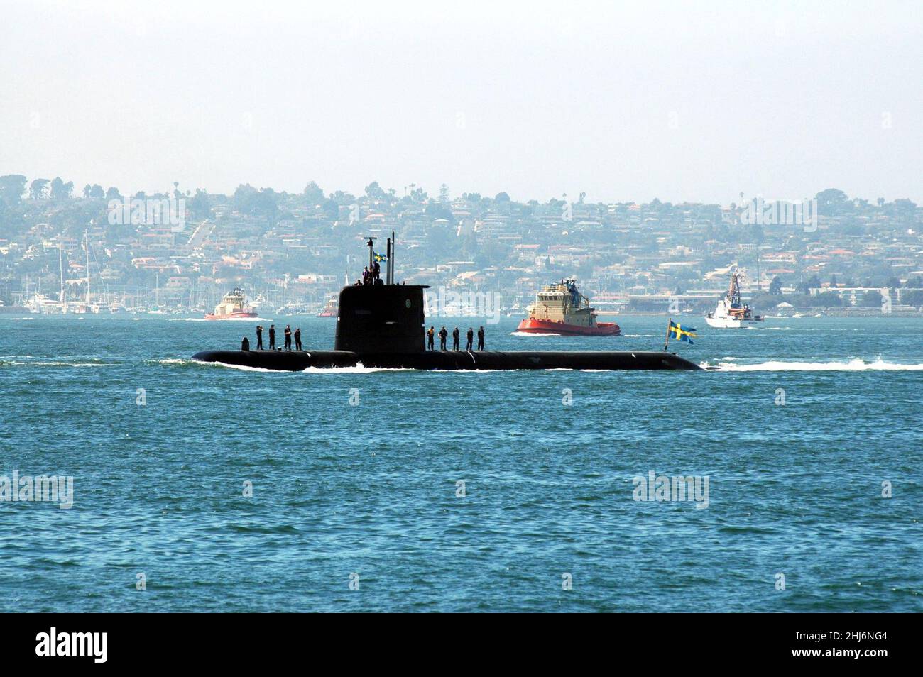 Swedish attack submarine HMS Gotland Stock Photo - Alamy