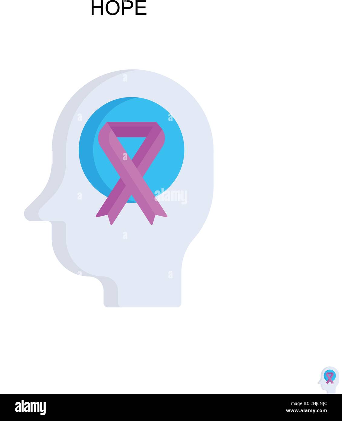 Hope Simple vector icon. Illustration symbol design template for web ...