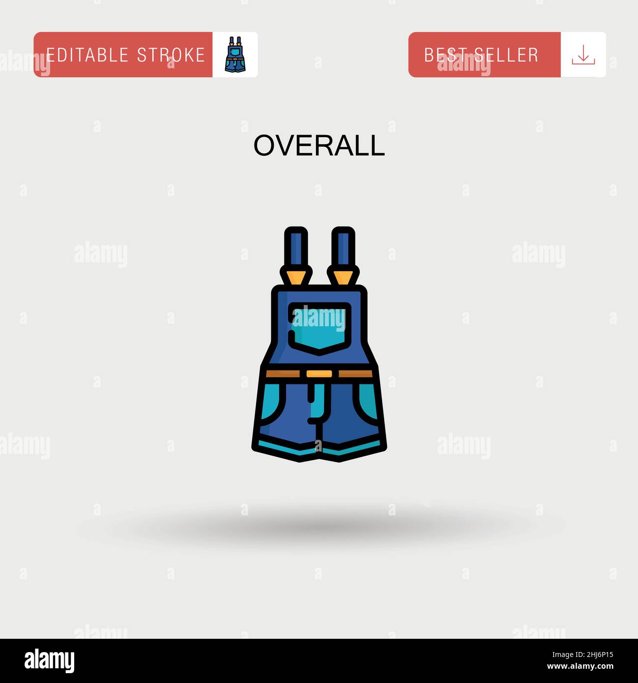 Overall Simple vector icon Stock Vector Image & Art - Alamy