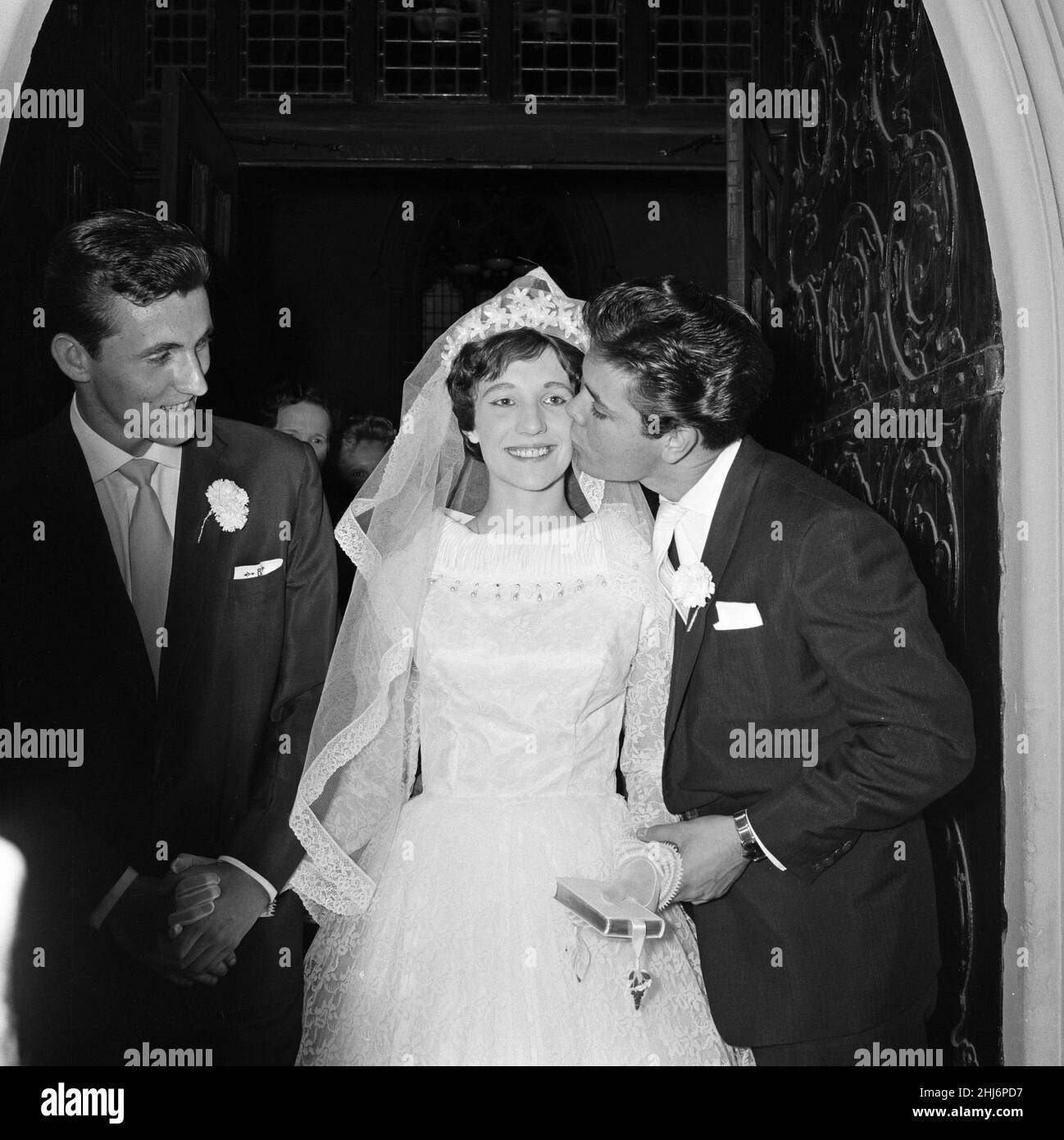 The wedding of Miss Ann Findley and Mr Bruce Welch, Cliff Richard is ...