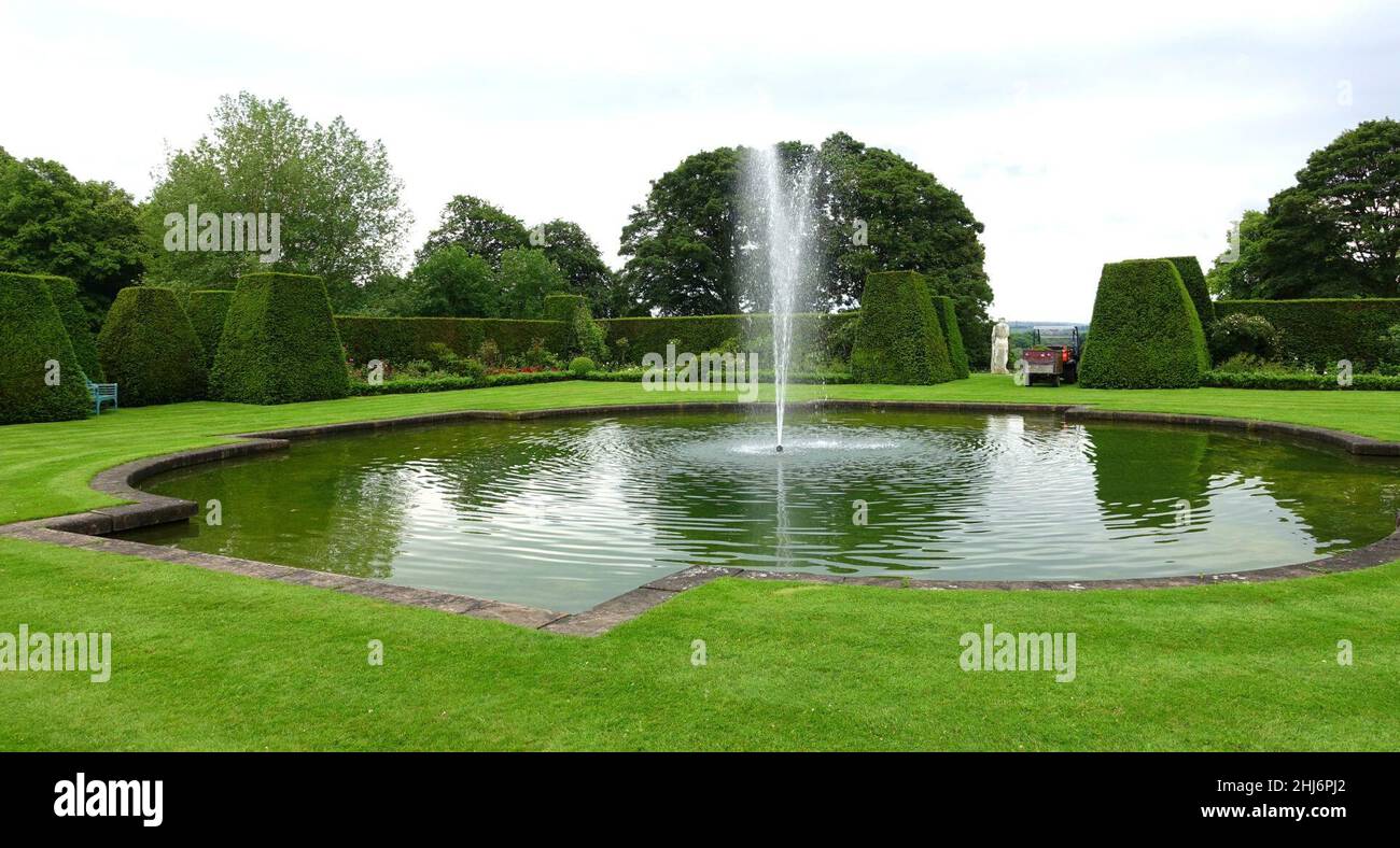 Swimming Pool, Renishaw Hall - Derbyshire, England Stock Photo - Alamy