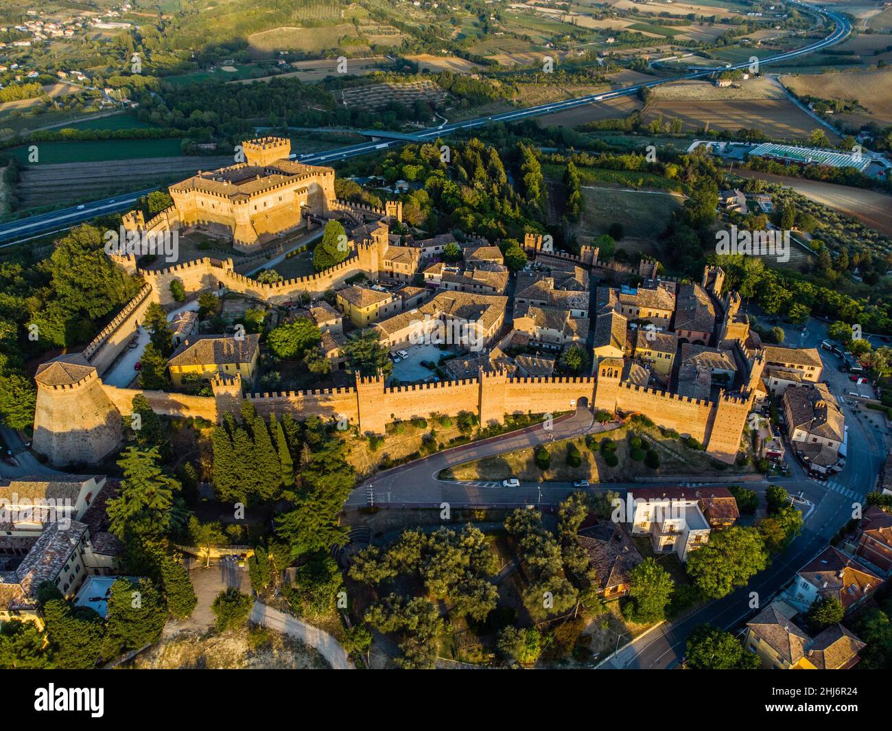 Gradara: a castle between history and fairytale Stock Photo - Alamy